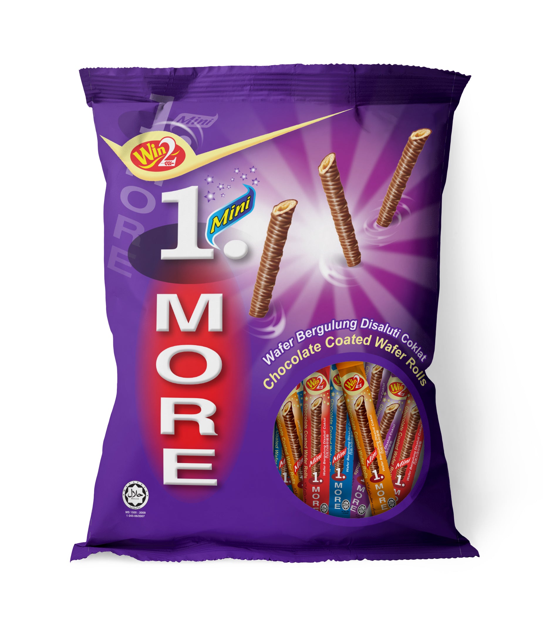 360g Win2 Mini. 1 More Chocolate Coated Wafer Rolls – Winmart