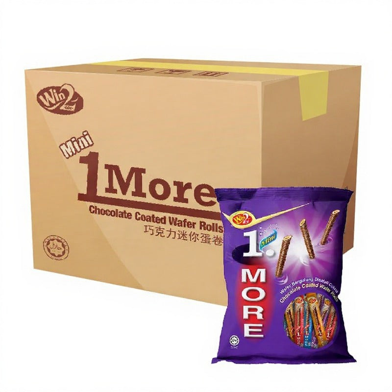 360g Win2 Mini. 1 More Chocolate Coated Wafer Rolls (Carton） – Winmart